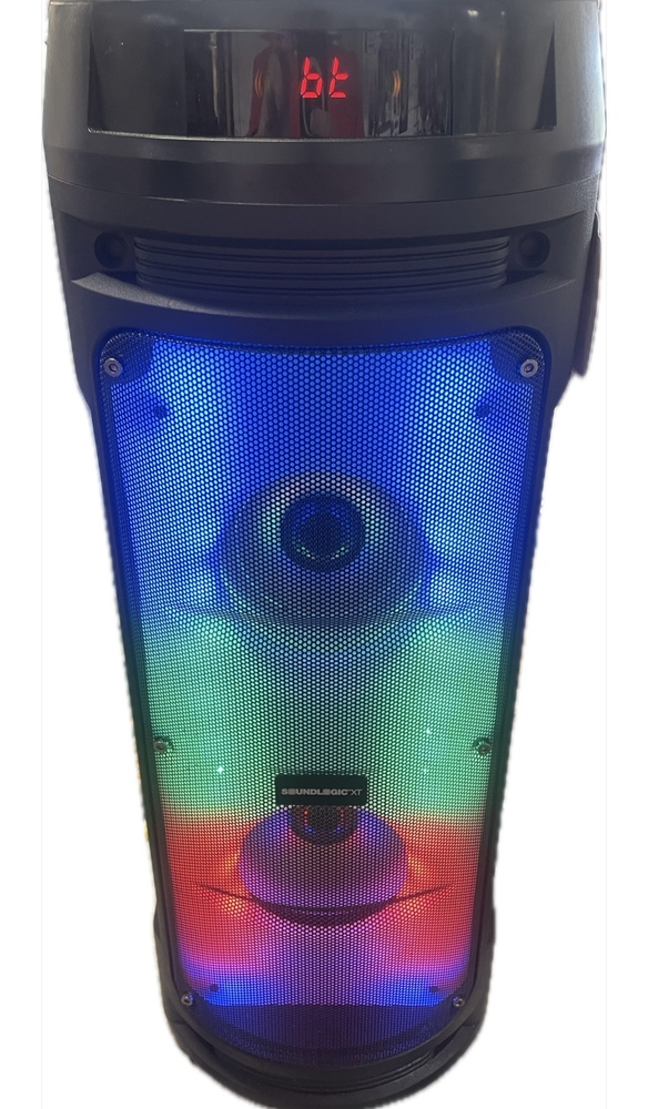 SOUNDLOGIC XT BLUETOOTH PARTY SPEAKER w/ MULTI COLORED LED LIGHTS ...